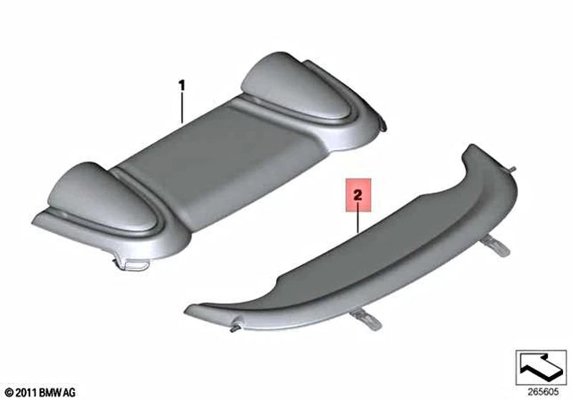 GENUINE MINI COOPER R58 Coop.S JCW S SD Coupe Parcel Shelf Rear ...