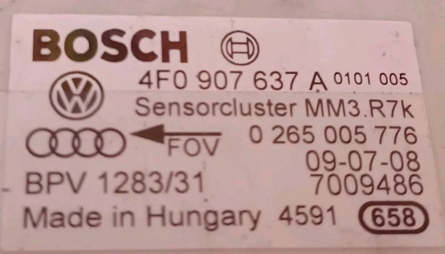 4F0907637A CAMPTEUR POUR AUDI A4 (8E) 2.7 V6 TDI FAP Ber. 2004-2008 ...