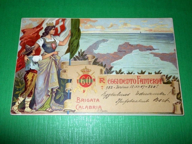 CARTOLINA - MILITARIA - 4° Reggimento Alpini - 1907 EUR 14,00 - PicClick IT