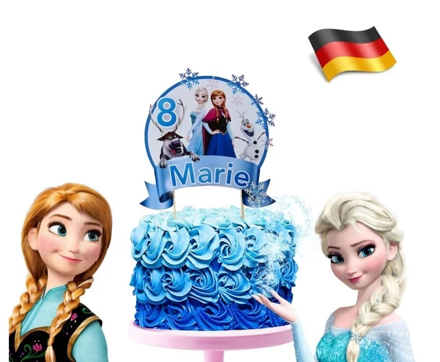 ELSA ANNA FROZEN die Eiskönigin Torte, Torten Topper, Torten Deko ...