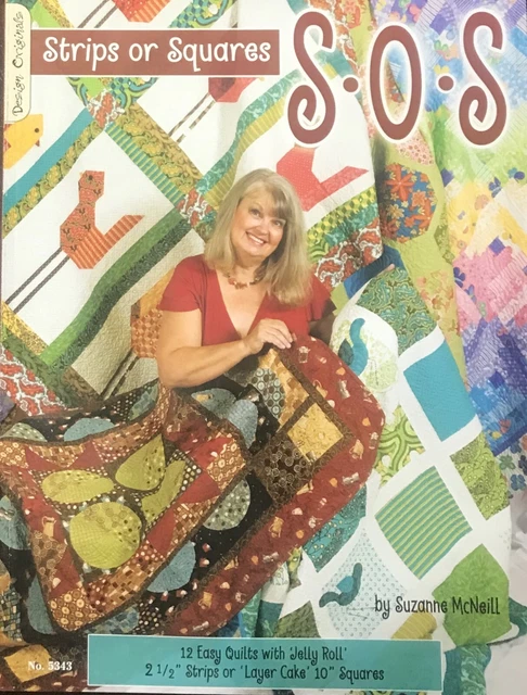 S-O-S STRIPS & SQUARES: 12 Quilt Patterns for Jelly Roll Strips BRAND ...
