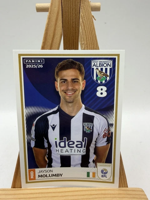 PANINI EFL 2025 - 26 STICKER Jayson Molumby West Bromwich Albion #446 £ ...