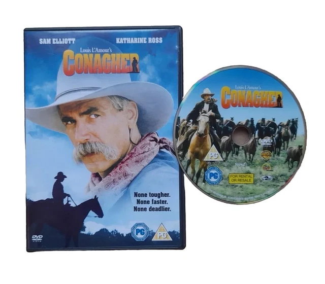 CONAGHER DVD - Sam Elliott, Katherine Ross 1991 Western Drama Louis L ...