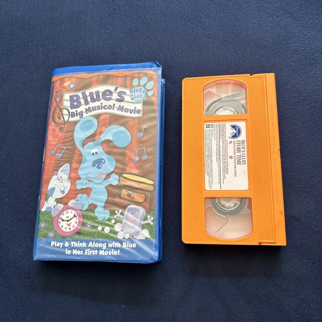 BLUES CLUES BLUE'S Big Musical Movie VHS 2000 film Nickelodeon Nick Jr ...