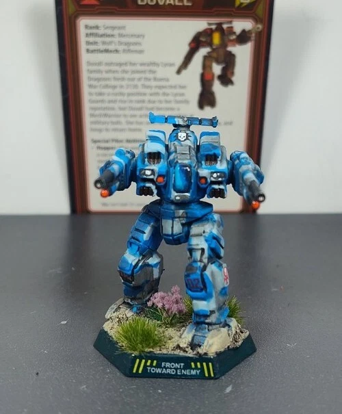 BATTLETECH RIFLEMAN MECH Painted Miniature With Pilot Card $35.00 ...