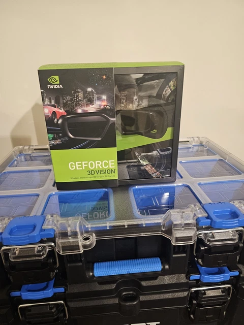 NVIDIA GEFORCE 3D Vision Kit with Glasses + IR Emitter In Box - Used ...