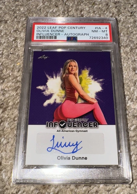 2022 LEAF POP Century Influencer OLIVIA LIVVY DUNNE Autograph Auto PSA ...