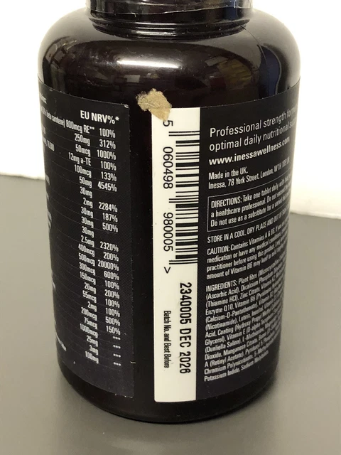 INESSA - ADVANCED Multivitamin With 100mg CoQ10. BRAND NEW. EXP:07/2026 ...