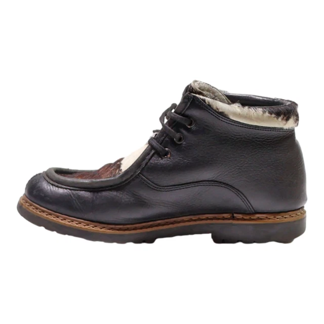 MICHEL JORDI LACE-UP Boots Black Leather Mens UK 6.5 £22.90 - PicClick UK