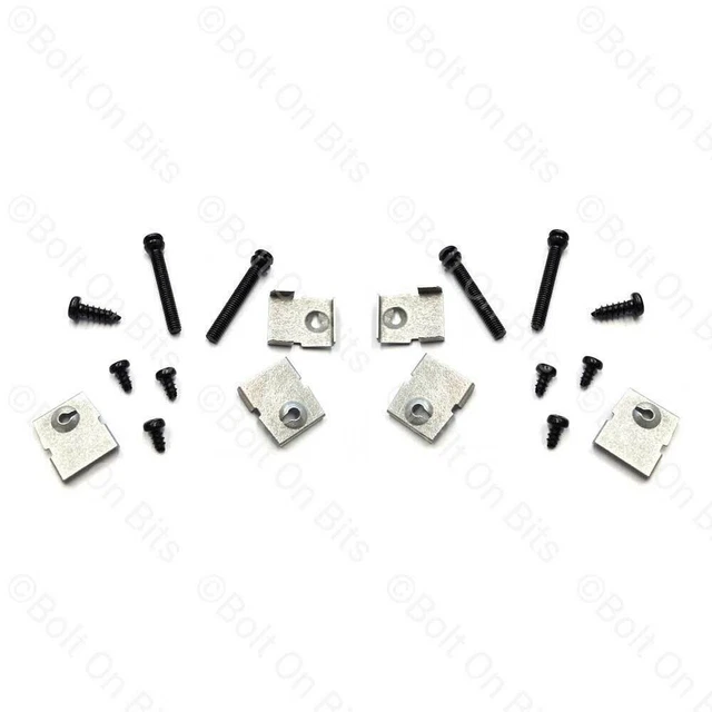 PAIR OF WIPAC Headlight bezel Clips Fixings and screws for Defender ...