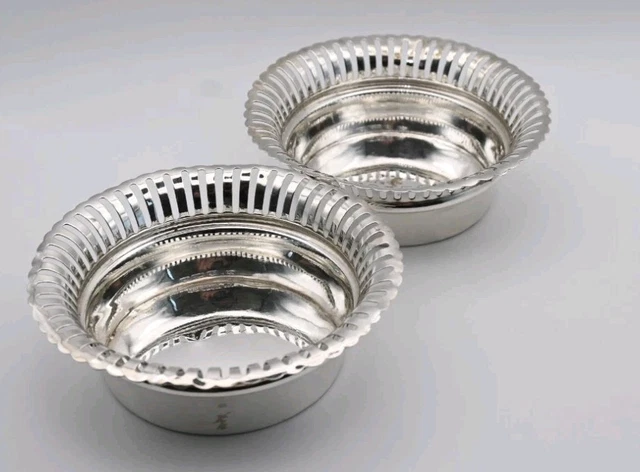 ANTIQUE SILVER DISHES Bowls Bon Bon Candy Trinket A & J Zimmerman 1914 ...