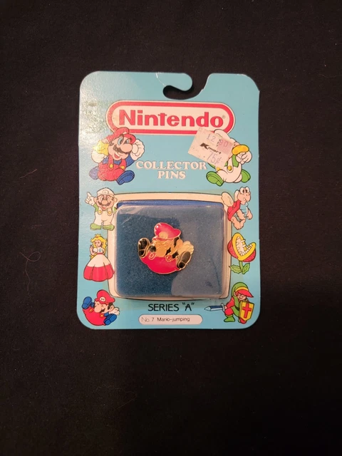 NINTENDO COLLECTOR PINS Series "A" No. 7 Mario Jumping 1989 £18.98 ...