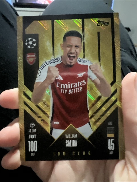 100 CLUB WILLIAM Saliba Match Attax 2024/2025 Arsenal 24/25 Hundred # 472 £1.13 - PicClick UK