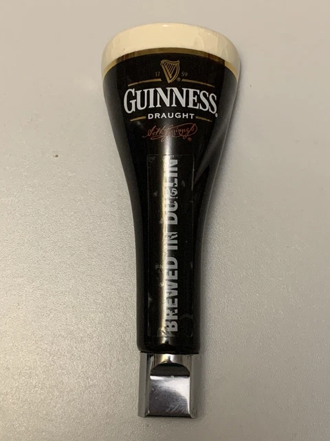 CLASSIC GUINNESS DRAUGHT “Brewed In Dublin” Beer Pump Tap Handle - Used ...