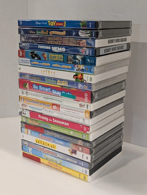 20 SEALED KIDS DVD Lot | Disney, Animated, Christmas, Children, Family ...