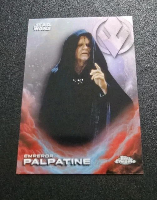 2025 TOPPS CHROME Star Wars CE-15 EMPEROR PALPATINE Super Box Variation ...