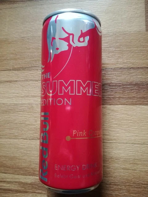 RED BULL SUMMER Edition Pink Grapefruit energy Drink Dose Full Voll ...