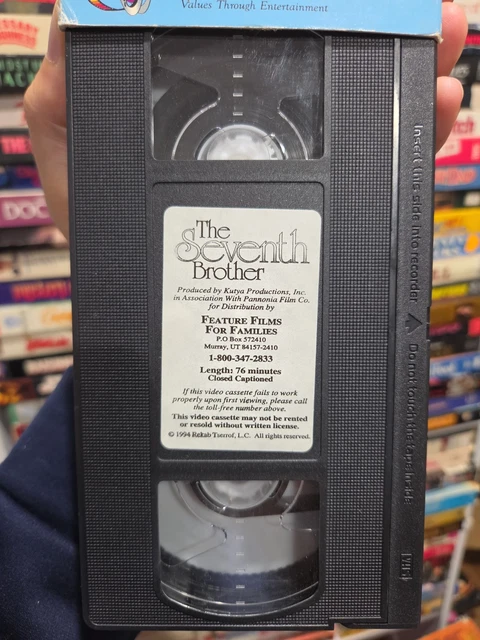 THE SEVENTH BROTHER 1994 VHS Rare Feature Films For Families NON RENTAL ...