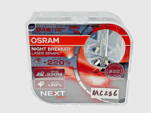 OSRAM D4S NIGHT Breaker Laser NEXT GEN HID Bulbs | 66440XNN MC286 Pack ...
