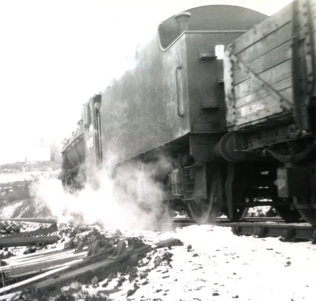 VINTAGE 48440 2-8-0 steam locomotive train photograph railway original ...