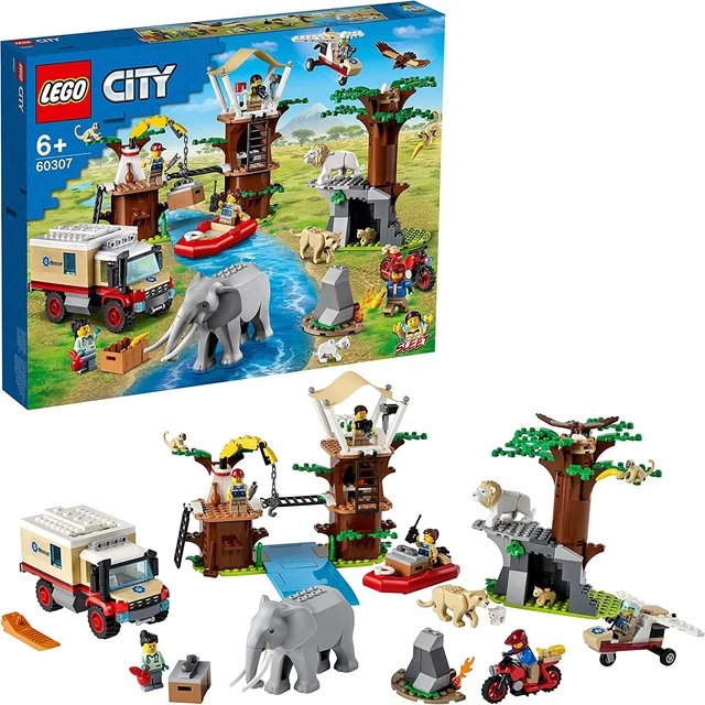 LEGO 60307 CITY Wildlife Rescue Camp Treehouse Vet Set Animals Brand ...