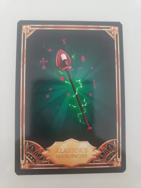 CARTE ALASTOR'S MICROPHONE Hazbin HOTEL EUR 32,00 - PicClick IT