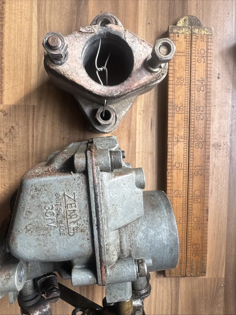 LAND ROVER SERIES 1 original Petrol Zenith Carburettor 36IV And Reducer Gasket £15.00 - PicClick UK