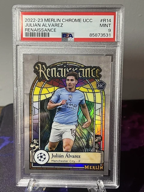 TOPPS MERLIN CHROM 22/23 Julian Alvarez Renaissance RC PSA 9 EUR 6,43 ...