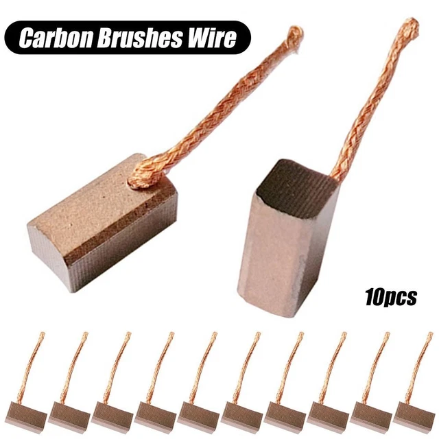 7×8×15MM LEADS GENERATOR Electric Motor Brush Replacement Carbon ...