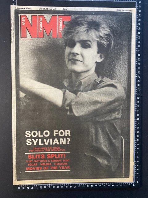 DAVID SYLVIAN - Nme Cover Page - 1982 A3 Advert Poster L173 £12.99 ...