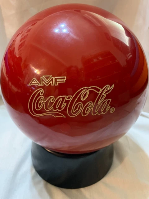 AMF COCA COLA Polyester Red Bowling Ball - UNDRILLED Made in the USA ...