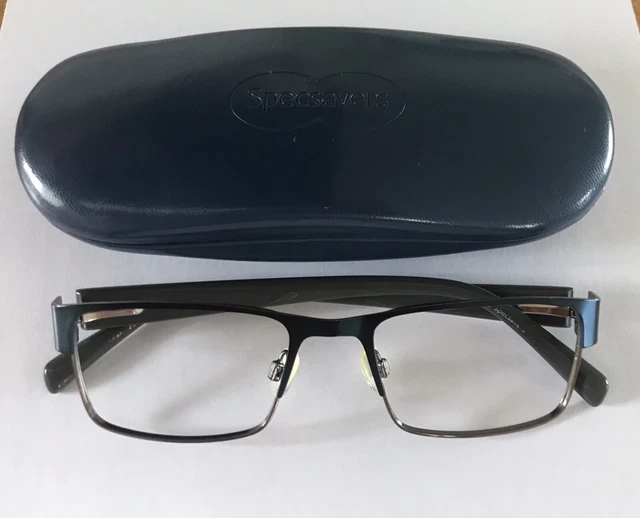 SPECSAVERS CONAN GLASSES Frames (Dark Blue & Grey) + Case, without ...