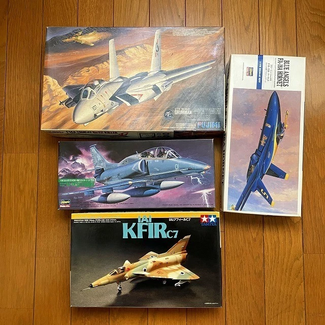 1/72 FOUR FIGHTER jets Fujimi F-14A Tomcat, Fujimi OA-4M Skyhawk ...