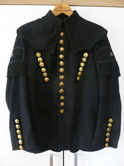ALTE ANTIKE BERGBAU Uniform Bergbau Paradejacke Bergkittel Steiger EUR ...
