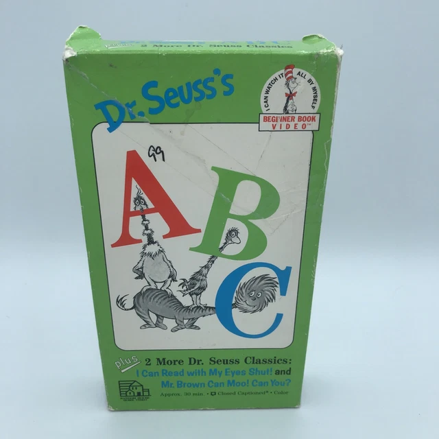 DR SEUSS'S ABC Read Eyes Shut Mr Brown Can Moo Can You (VHS,1989) £0.01 ...