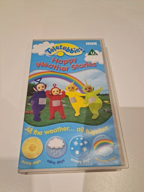 TELETUBBIES: HAPPY WEATHER Stories VHS 1996 BBC Children's TV £21.50 ...