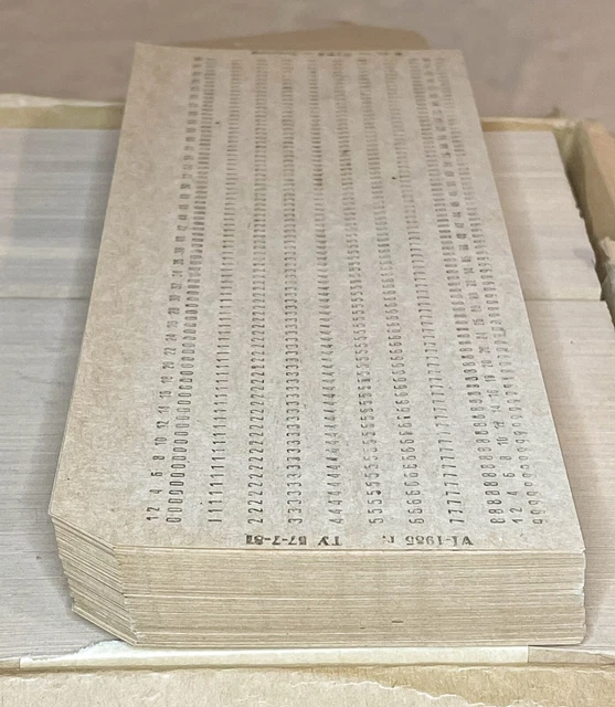 50X VINTAGE MAINFRAME COMPUTER PUNCH CARDS NEW USSR $15.00 - PicClick