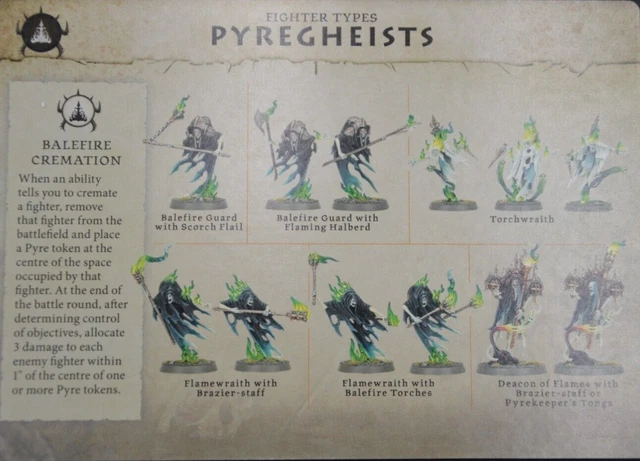 WARHAMMER AOS NIGHTHAUNT Pyregheists (8) New on Sprue £48.20 - PicClick UK
