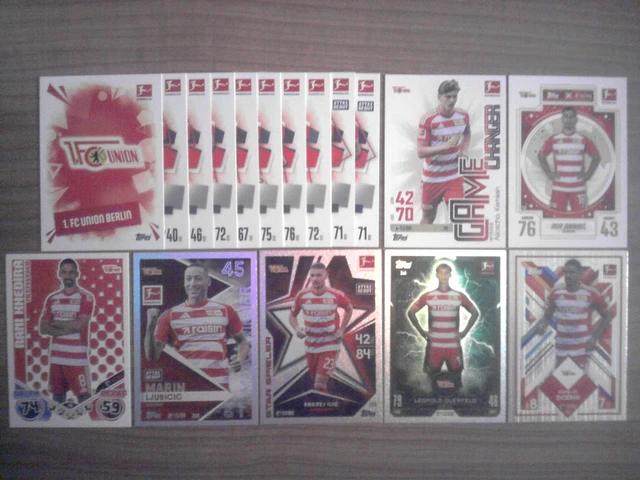 TOPPS MATCH ATTAX BUNDESLIGA 2025/2026: 17x 1.FC UNION BERLIN Karten ...