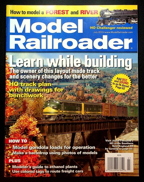 MODEL RAILROADER MAGAZINE July 2010 HO Challenger Forest River Track ...