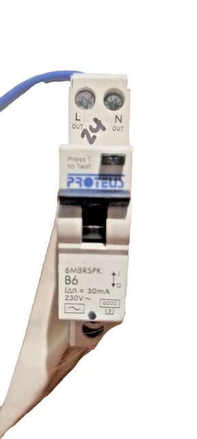 PROTEUS RCBO 6 Amp 30mA 6MBRSPK Type B 6A B6 Compact £16.31 - PicClick UK