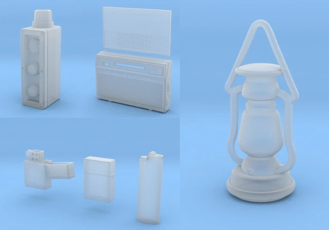 FALLOUT - 3D Printed Garage items - Unpainted - for 1/6 scale Figures ...