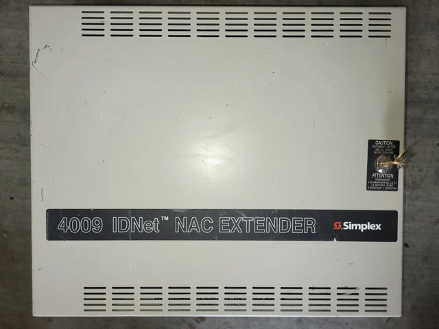 SIMPLEX 4009-9201 IDNET NAC Extender Fire Alarm Power Supply Preowned ...