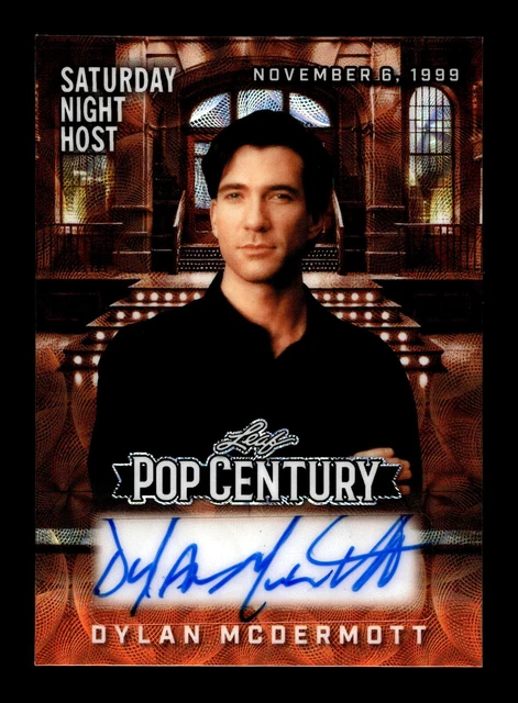 1/1 DYLAN MCDERMOTT Auto 2025 Leaf Metal Pop Century Saturday Night ...