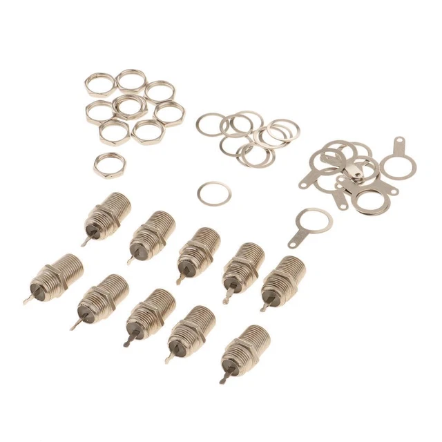 2-4PACK 1SET Female RF Connector&Nut&Gasket Kits for Television $21.29 ...