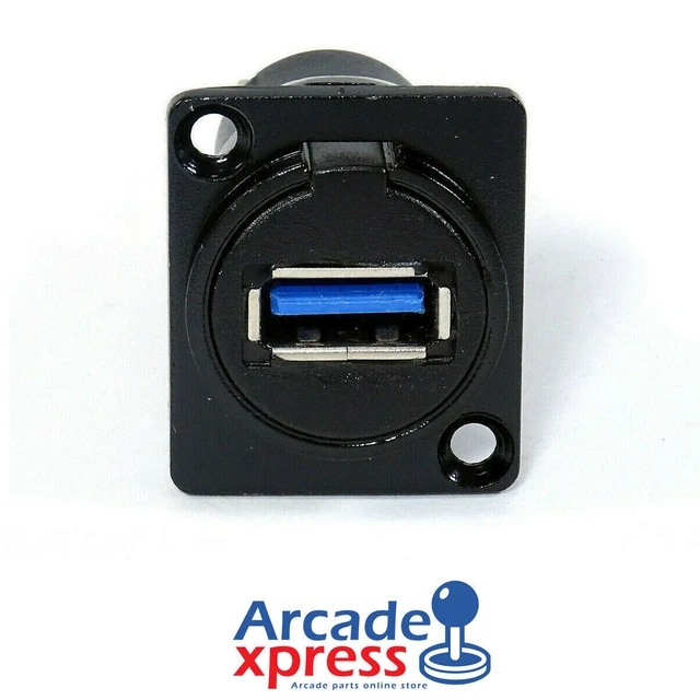 USB 3.0 FEEDTHROUGH Female Pass Through Panel Mount Breakout Board ...