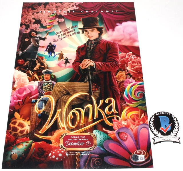 WONKA (2023) MOVIE Timothee Chalamet Signed Limited Edition A4 Photo Print £8.69 - PicClick UK
