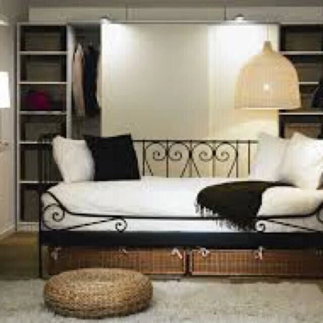 IKEA MELDAL DAY Bed Frame Black(Used) + Bed Mattress Hafslo (New) £156. ...