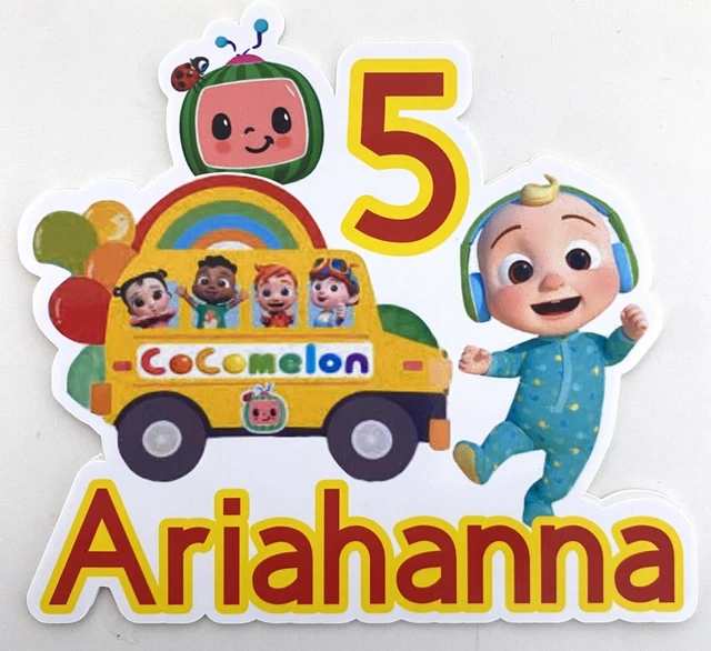 COCOMELON CAKE Topper Personalised Name & Age High Quality Print EUR 4 ...