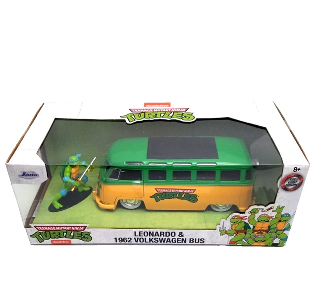 JADA TMNT LEONARDO und 1962 Volkswagen Bus Teenage Mutant Ninja Turtles ...